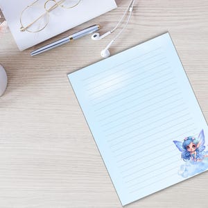 Fairy on the Cloud Writing Paper Set Lined Unlined A4/A5/US Letter ...
