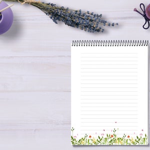 Printable Floral Stationery,digital Download,writing Paper Flower ...