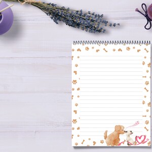 Cat and Dog Printable Writing Paper Set Unlined Lined A5/A4/US Letter ...