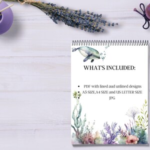 Marine Printable Stationery-whale Stationery-ocean Writing Set ...