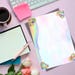 Watercolor Rainbow Hearts Printable Stationery-hearts Printable Writing ...