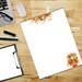 Girl With Flower Printable Stationery-cure Girl Writing Paper Set ...