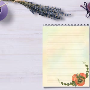 Pumpkin Printable Stationery-fall Pumpkins Writing Paper Set Lined ...