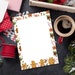 Christmas Gingerbread Printable Stationery-christmas Stationary Holiday ...