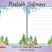 Woodland Animals Printable Stationery-forest Animal Writing Paper Lined ...