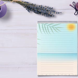 Summer Theme Printable Stationery-beach Writing Paper Set Lined Unlined ...