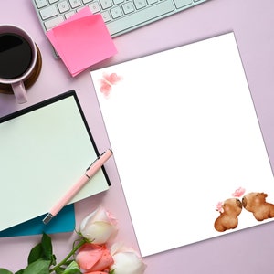 Capybara Printable Writing Paper Set A4/A5/US Letter Lined Unlined ...