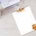 Girl With Flower Printable Stationery-cure Girl Writing Paper Set ...