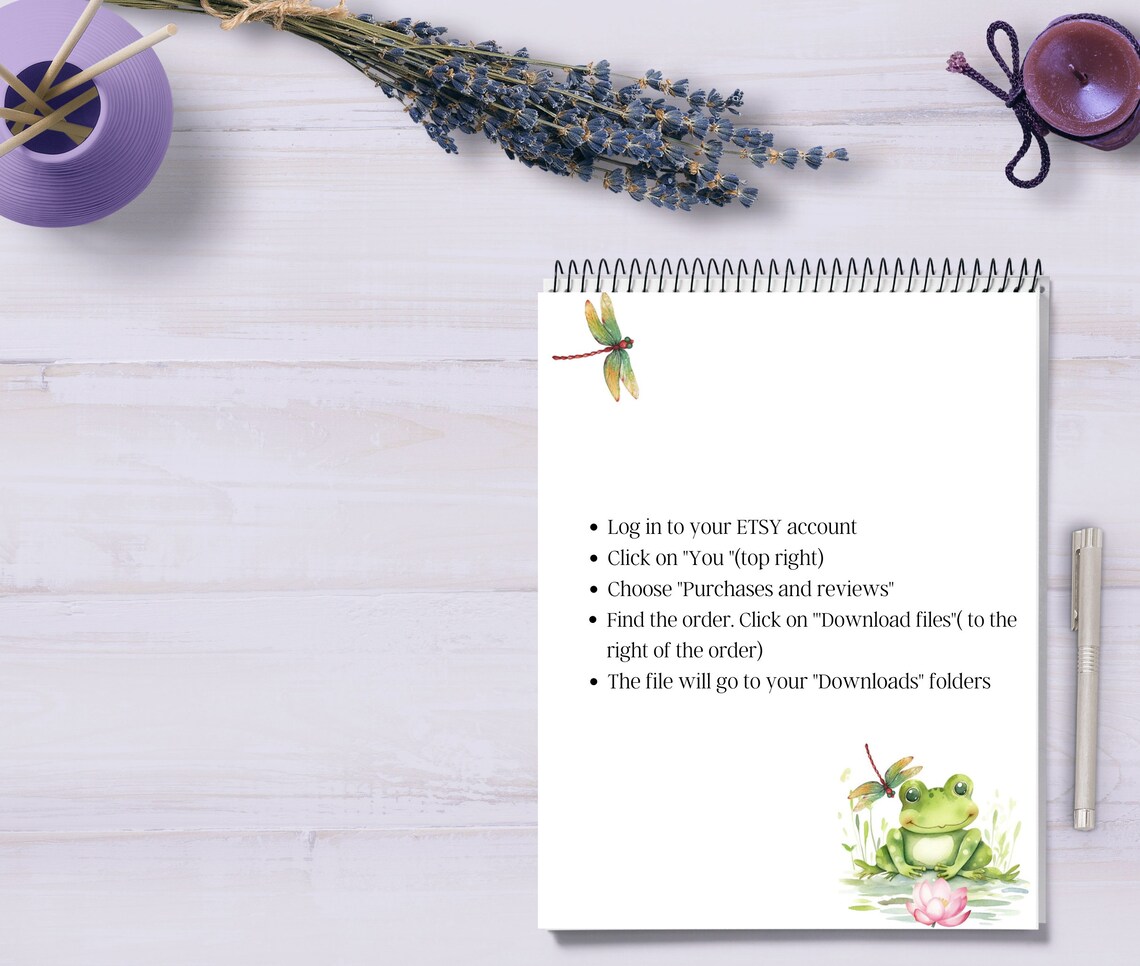 Frog Printable Stationery-frog Stationary Set-cute Animal - Etsy