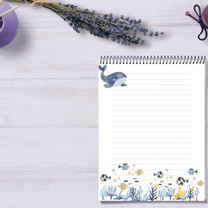 Sea Writing Set ,marine Printable Stationery,watercolor Writing Paper ...
