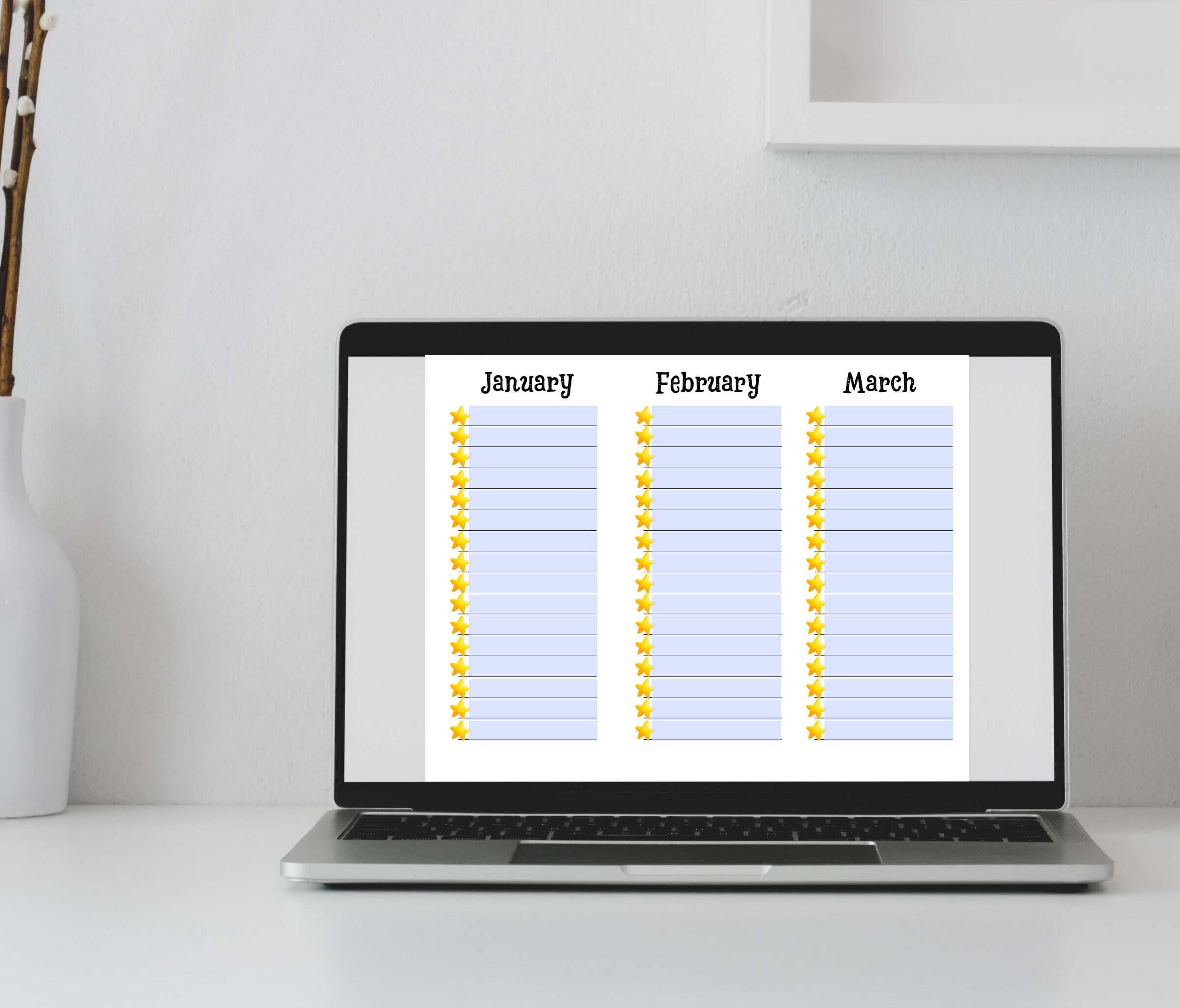 Classroom Monthly Birthday Chart-editable Printable Birthday Chart ...