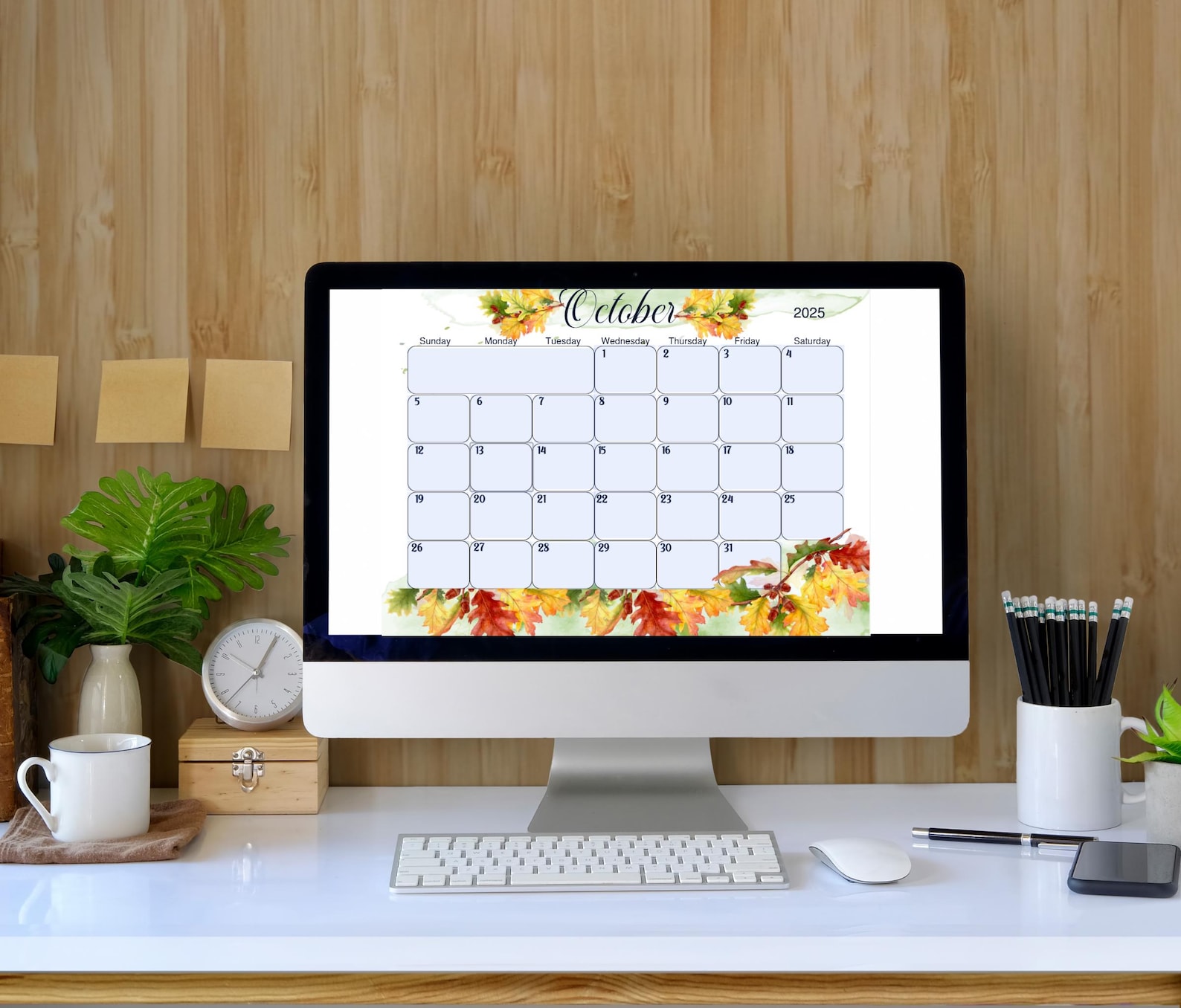 Editable October 2025 Calendar Printable Kids Calendar Classroom -fall ...