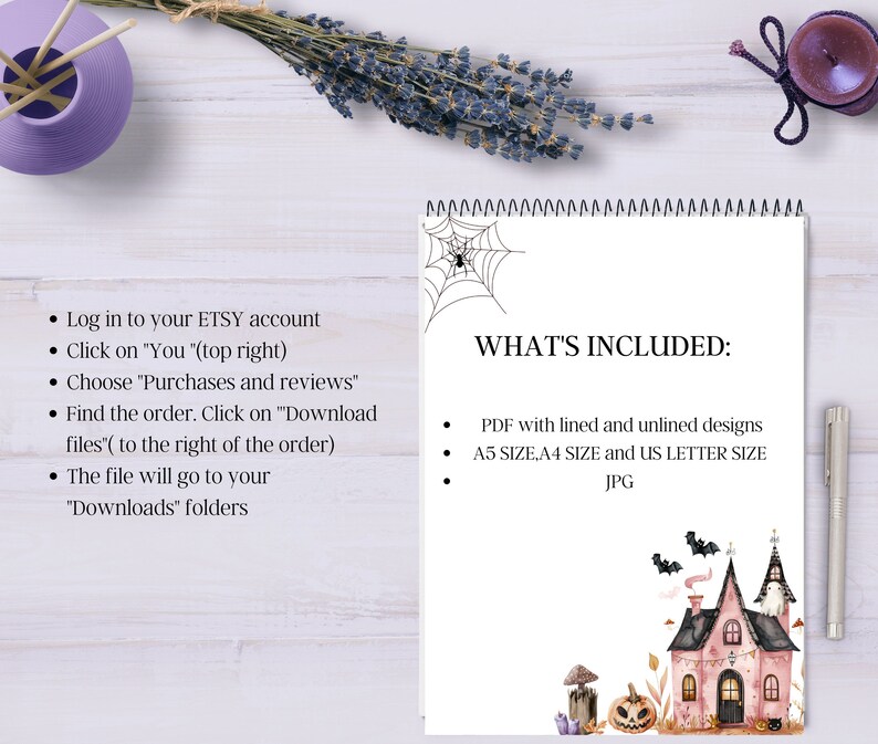 Halloween Letters-halloween Printable Stationery Set-cute Ghost Writing ...