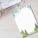 Woodland Animals Printable Stationery-forest Animal Writing Paper Lined ...