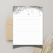 Spiderweb With Spider Printable Stationary-halloween Stationery-spider ...