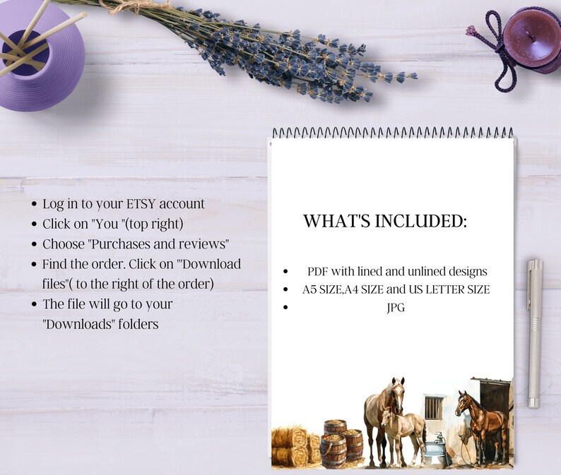 Horses in the Stable Printable Stationery-cute Horse Writing Printable ...