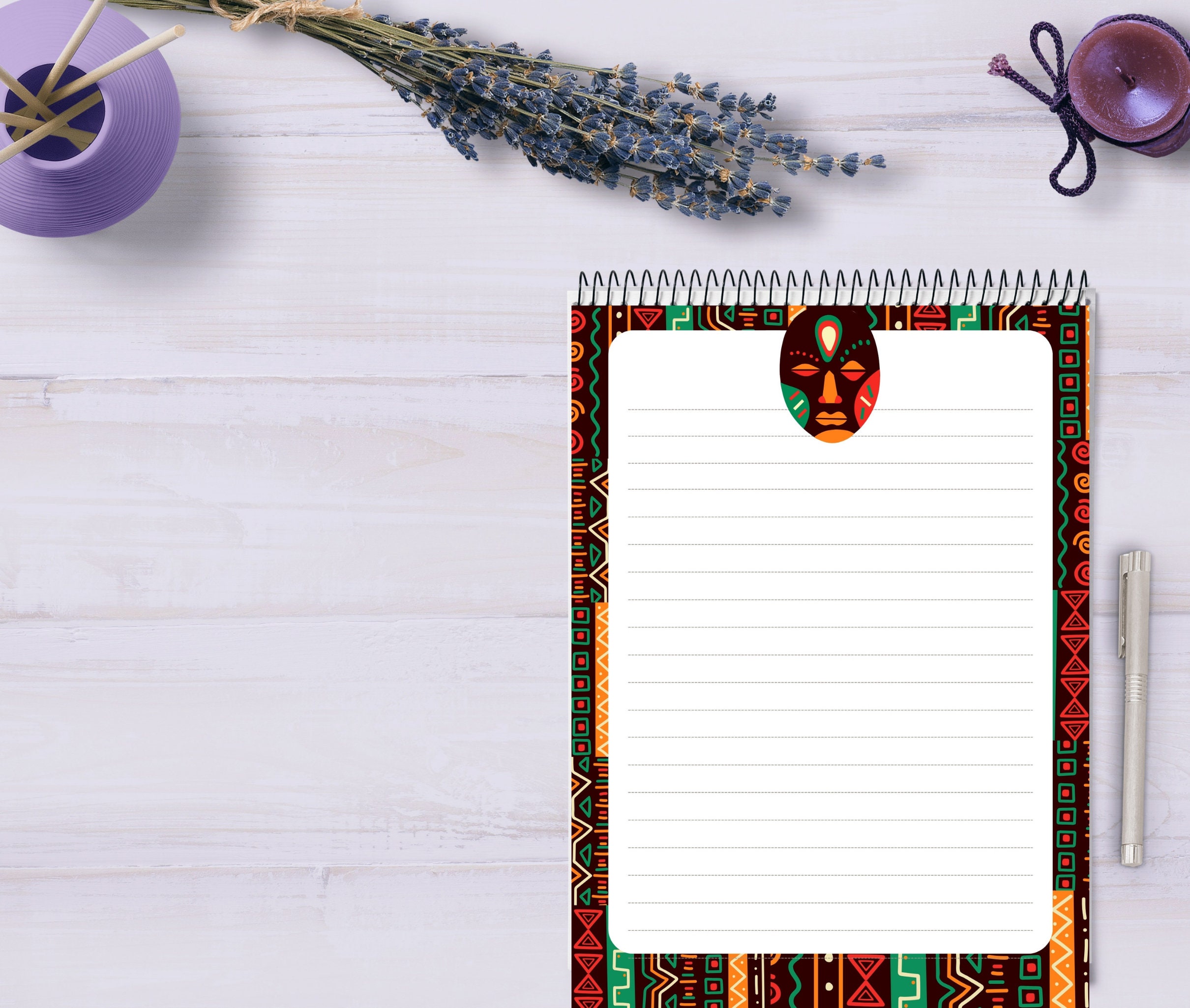 African Printable Stationery-african Style Writing Paper A4/A5/US ...