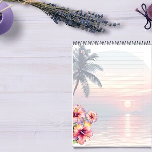 Hawaiian Flower Writing Paper Set - Printable Stationery Set Unlined ...