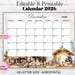 Nativity Religious Fillable Monthly Planner-christian Christmas ...