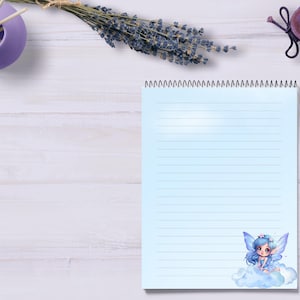 Fairy on the Cloud Writing Paper Set Lined Unlined A4/A5/US Letter ...