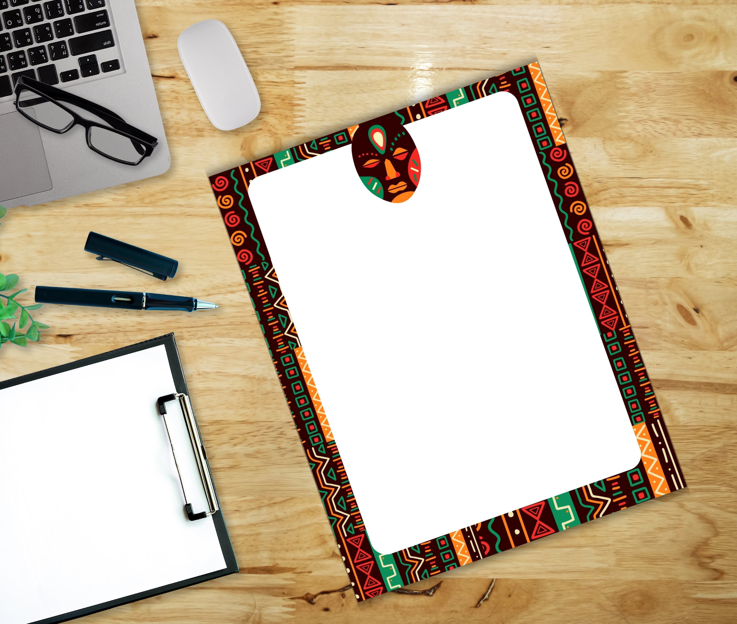 African Printable Stationery-african Style Writing Paper A4/A5/US ...