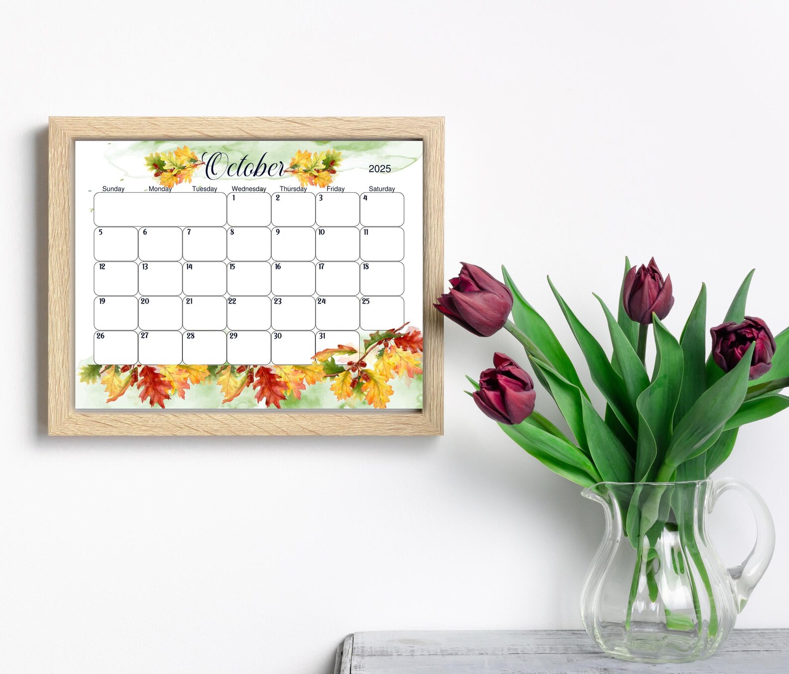 Editable October 2025 Calendar Printable Kids Calendar Classroom -fall ...