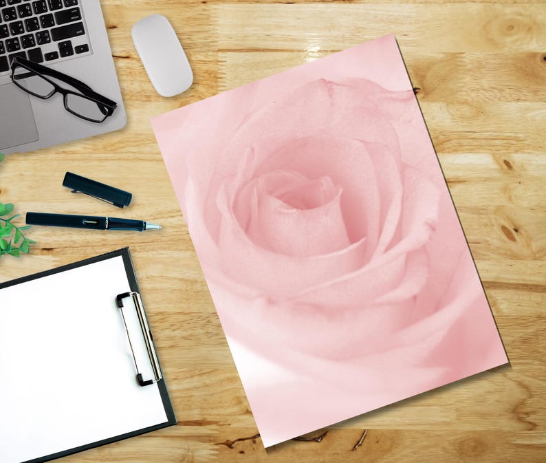Rose Writing Paper Set Rose Stationery Flower Printable Stationery ...