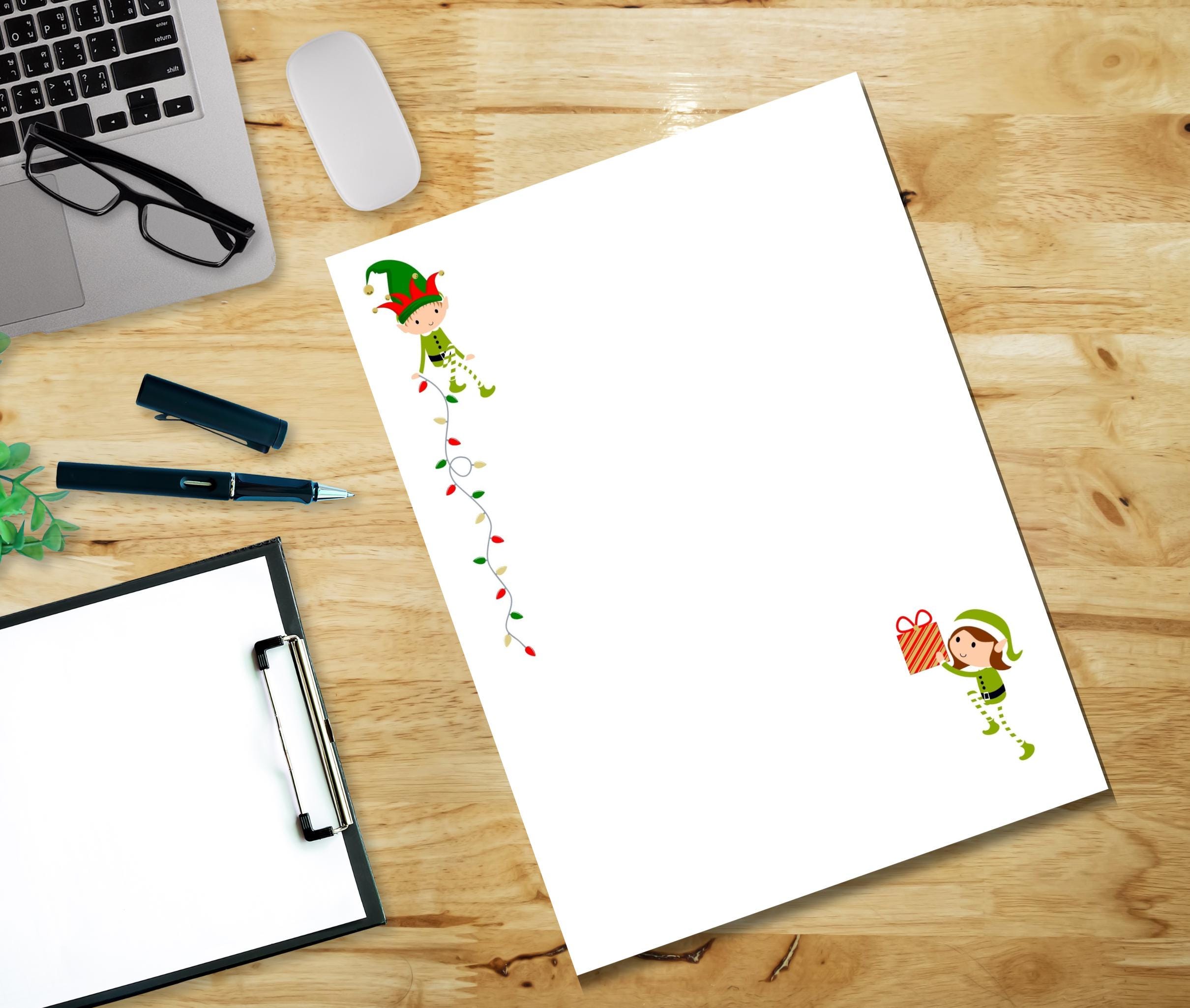 Christmas Gnome Printable Stationery,digital Download,christmas ...