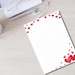 Heart Printable Stationery-valentine's Day Printable Writing Paper ...
