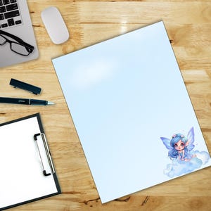 Fairy on the Cloud Writing Paper Set Lined Unlined A4/A5/US Letter ...
