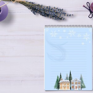 Christmas Printable Stationery, Holiday Templates,snowflakes Printable ...