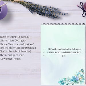Watercolor Flower Stationery Set-flower Writing Paper Unlined Lined A4 ...