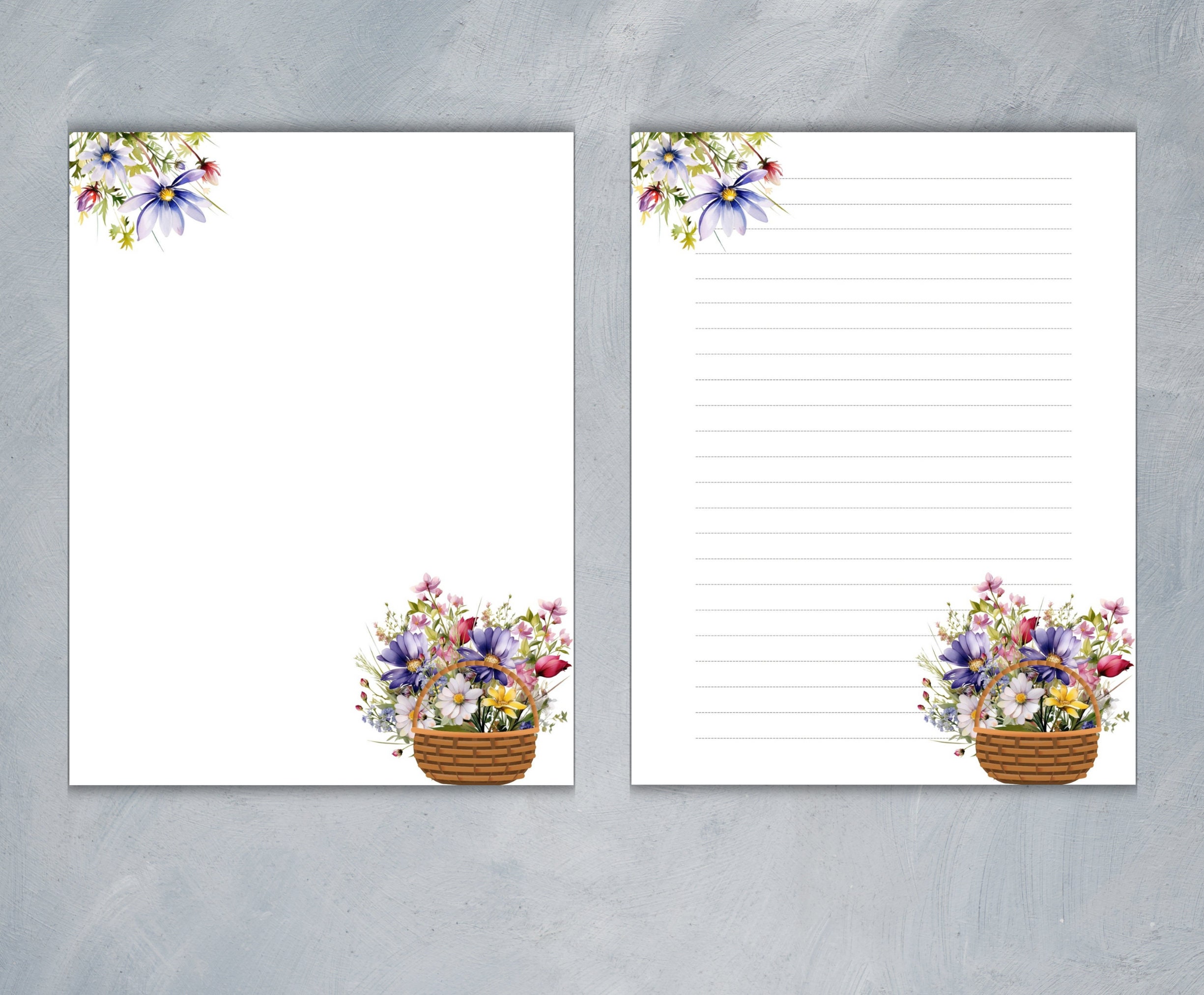 Printable Writing Paper,letter Writing Bundle,digital Download ...