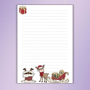 Printable Santa Claus Stationery/santa Claus Letter/christmas Writing ...