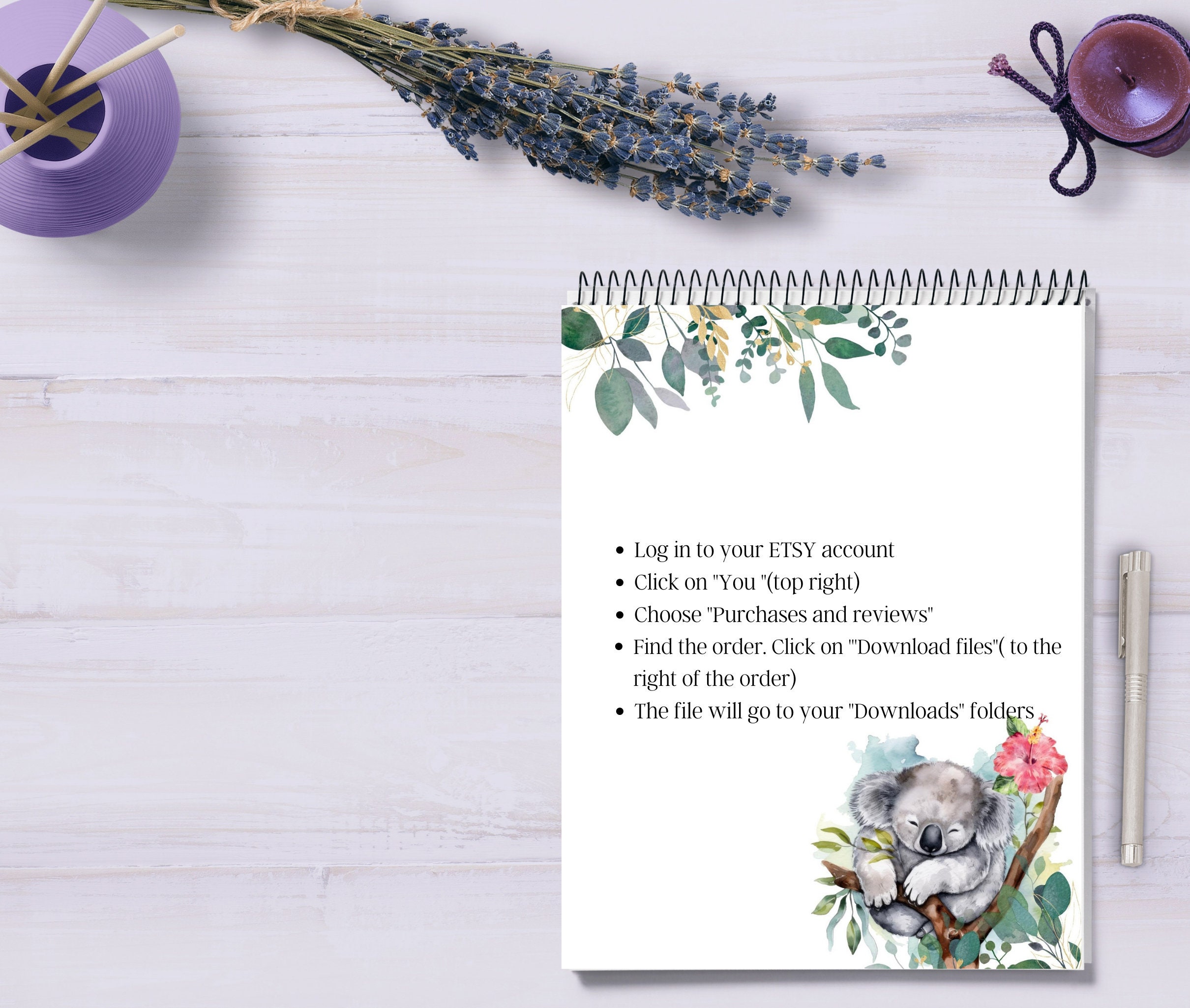 Koala Printable Stationery-cute Animal Writing Paper Set-kids ...