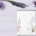 Watercolor Flower Printable Stationery Wildflower Stationary Floral ...