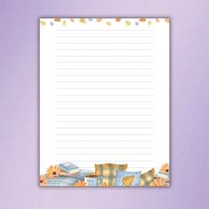 Autumn Fall Printable Stationery,cute Stationary,digital Letter ...