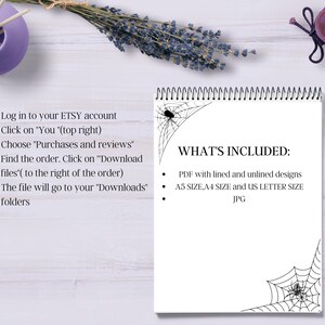 Spider Printable Stationary-halloween Printable Stationery-spider Web ...