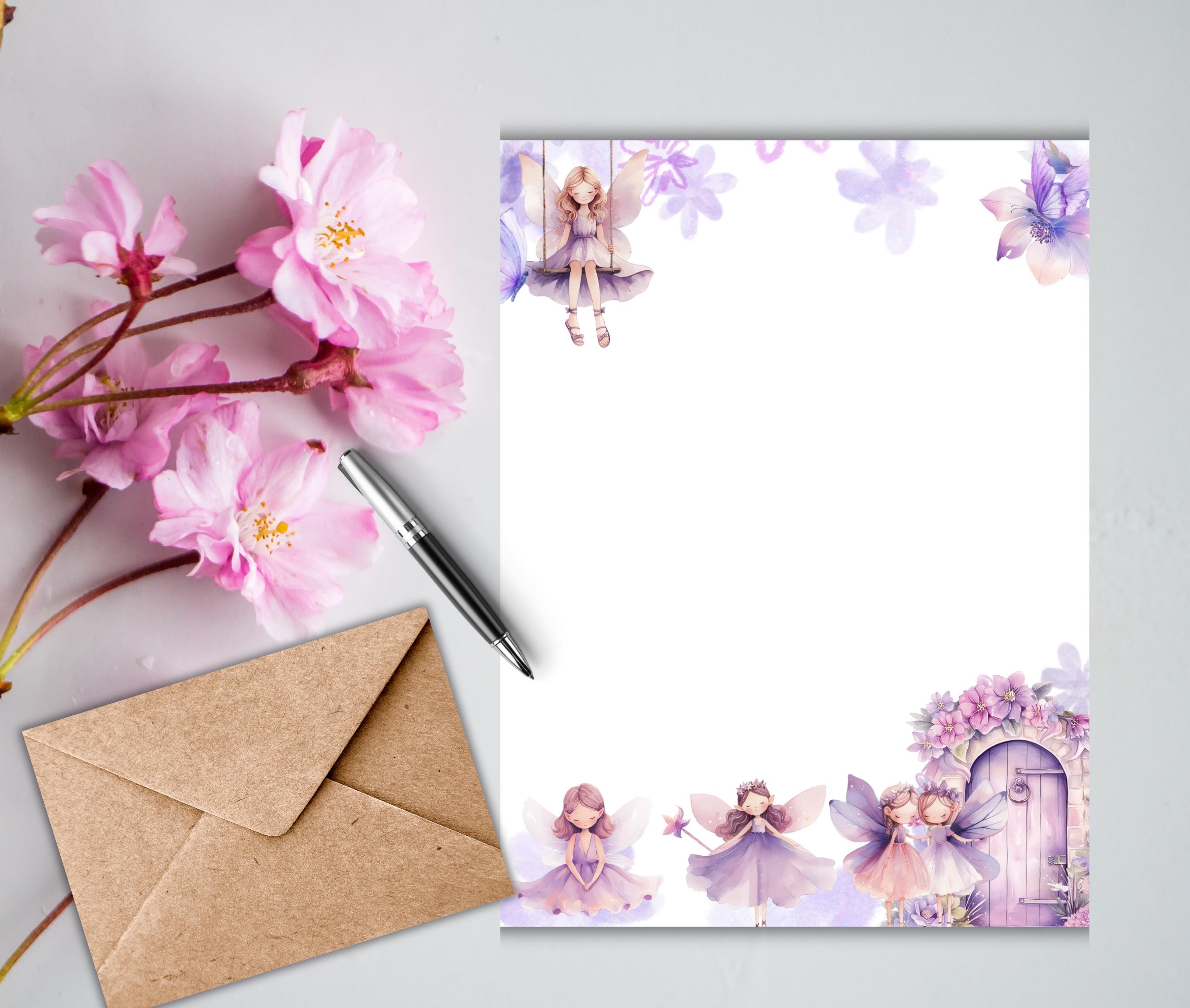 Fairy Tale Writing Printable Stationery-fantasy Writing Paper Set ...