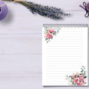 Rose Writing Paper,flower Stationary,floral Writing Paper Set A4,A5,US ...