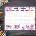Editable Fairy School Schedule-school Planner Calendar-printable School ...
