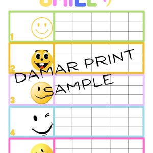 Smile Printable Bingo Boards-instant Download -funny Bingo Boards ...