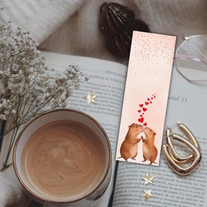 Capybara Printable Bookmark Bundle-animal Bookmark-cute Bookmarks-book ...