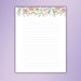 Watercolor Flower Stationary,printable Stationery,floral Writing Paper ...