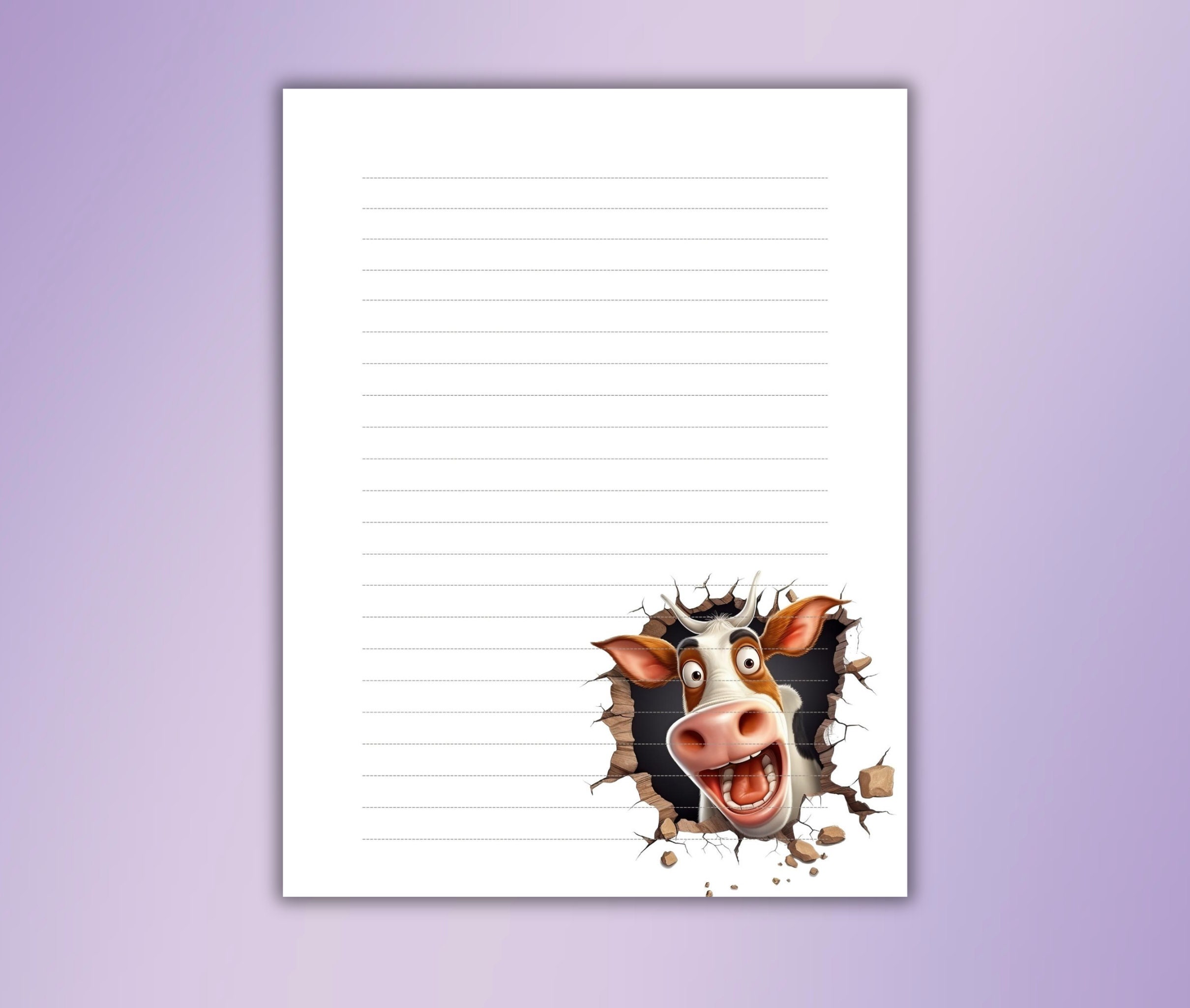 Download Funny Stationary,printable Cute Stationary,digital Letter,pen ...