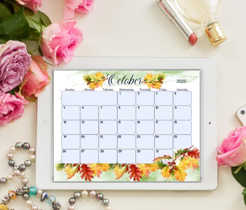 Editable October 2025 Calendar Printable Kids Calendar Classroom -fall ...