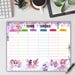 Editable Fairy School Schedule-school Planner Calendar-printable School ...