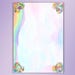 Watercolor Rainbow Hearts Printable Stationery-hearts Printable Writing ...