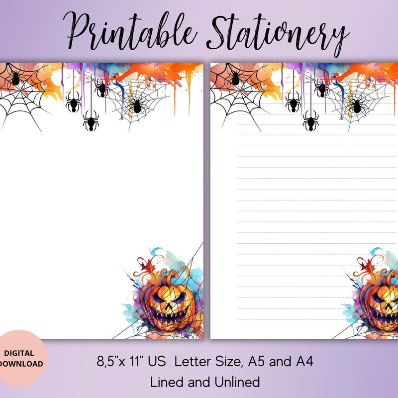 Halloween Stationary - Etsy