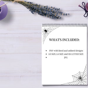 Spider Printable Stationary-halloween Printable Stationery-spider Web ...